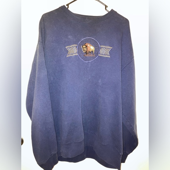 Winona | Sweaters | Winona Bison Sweater Navy Xl Vintage | Poshmark